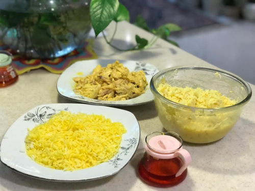 TahChin | Rice, Stuffed with Chicken recipe - PersianGood