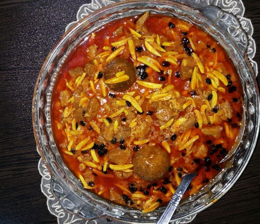 Khoresht Khalal | Persian Silvered Almond Stew recipe - PersianGood