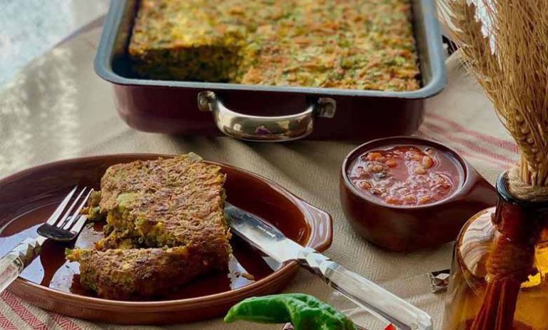 Kookoo Loobia Sabz | Persian Green Bean Omelet recipe - PersianGood
