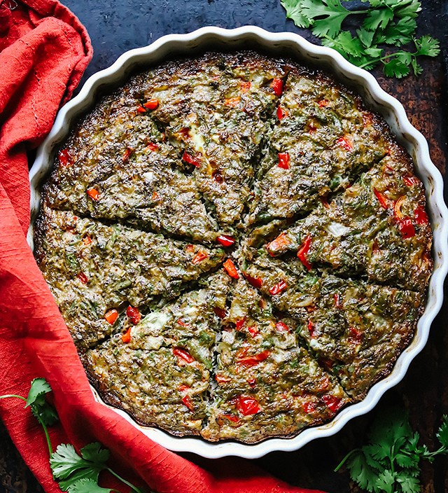 Kookoo Loobia Sabz | Persian Green Bean Omelet recipe - PersianGood